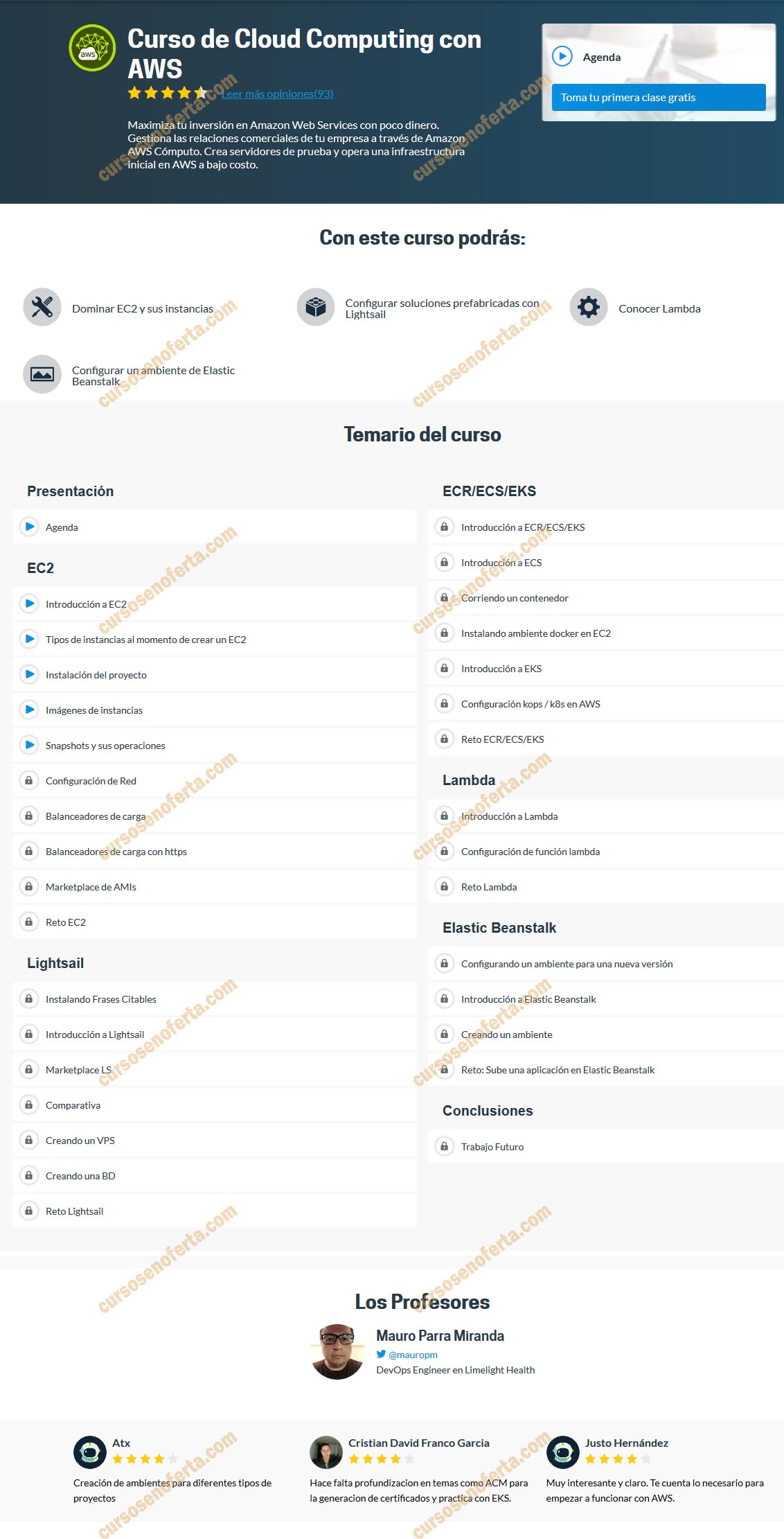 Curso de Cloud Computing con AWS - cursosenoferta.com Curso de Cloud Computing con AWS - cursosenoferta.com
